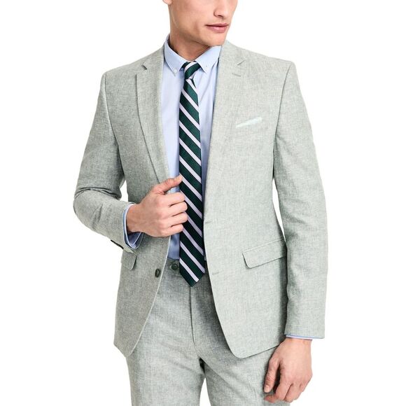 Bar III | Suits & Blazers | Bar Iii Mens Slimfit Linen Two Button Suit ...